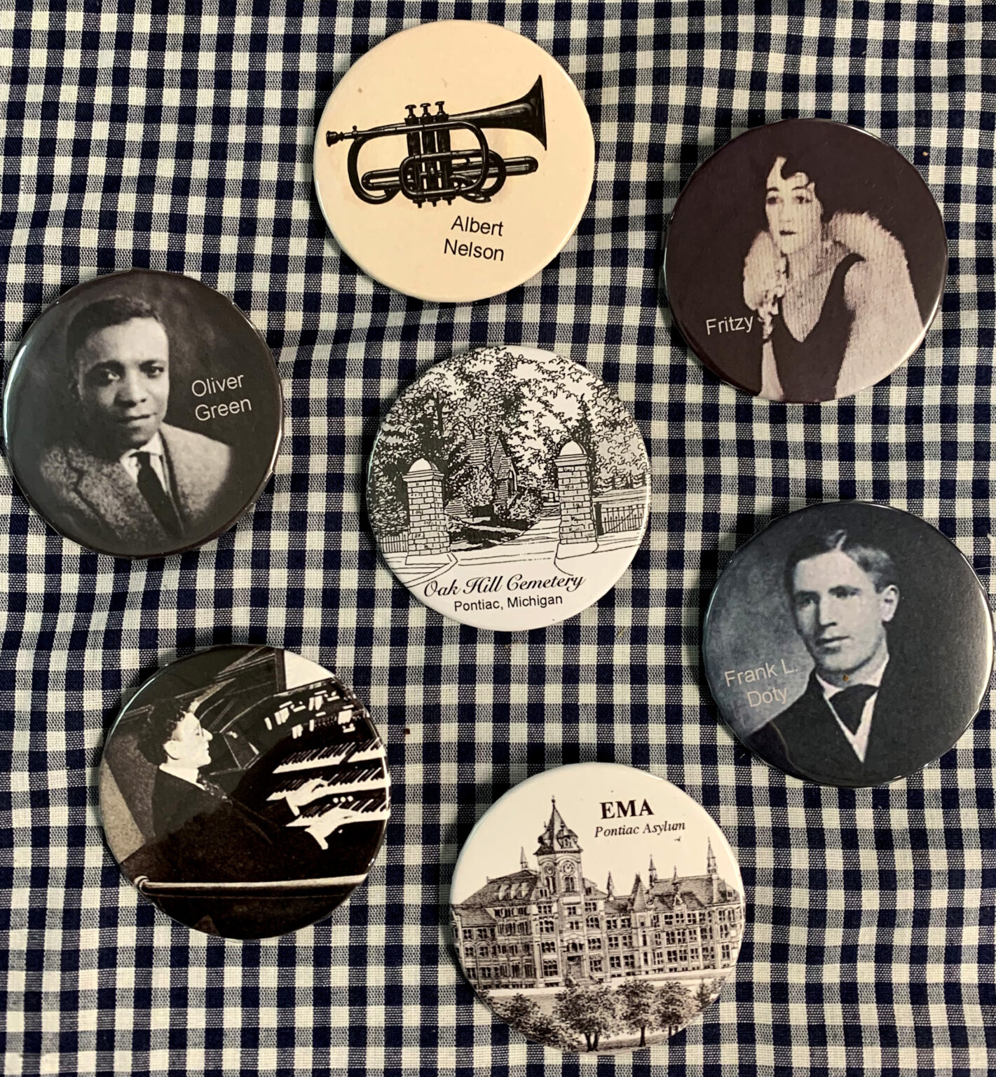 Local History Buttons – Oakland History Center at Pine Grove